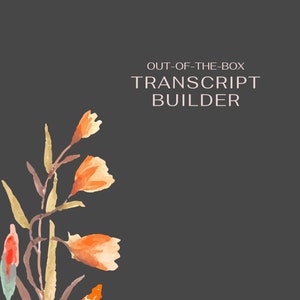 Out-of-the-box Transcript Builder - Etsy