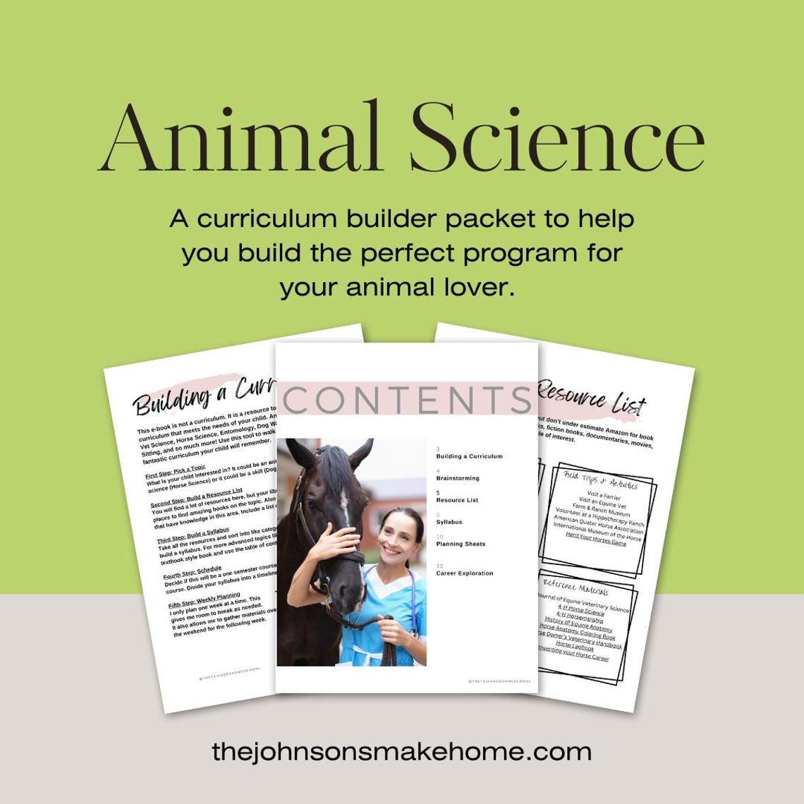 Animal Science Curriculum Builder - Etsy
