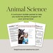 Animal Science Curriculum Builder - Etsy