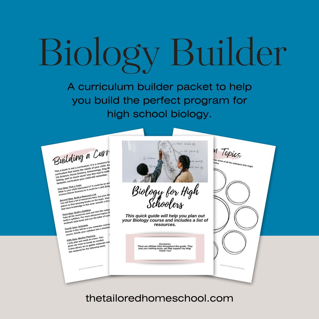 High School Biology Curriculum Builder - Etsy