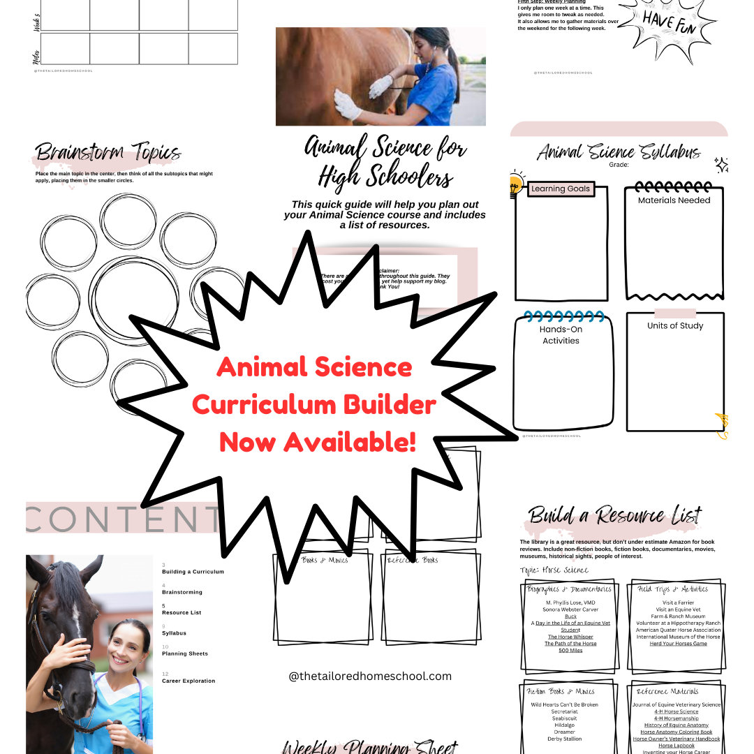 Animal Science Curriculum Builder - Etsy