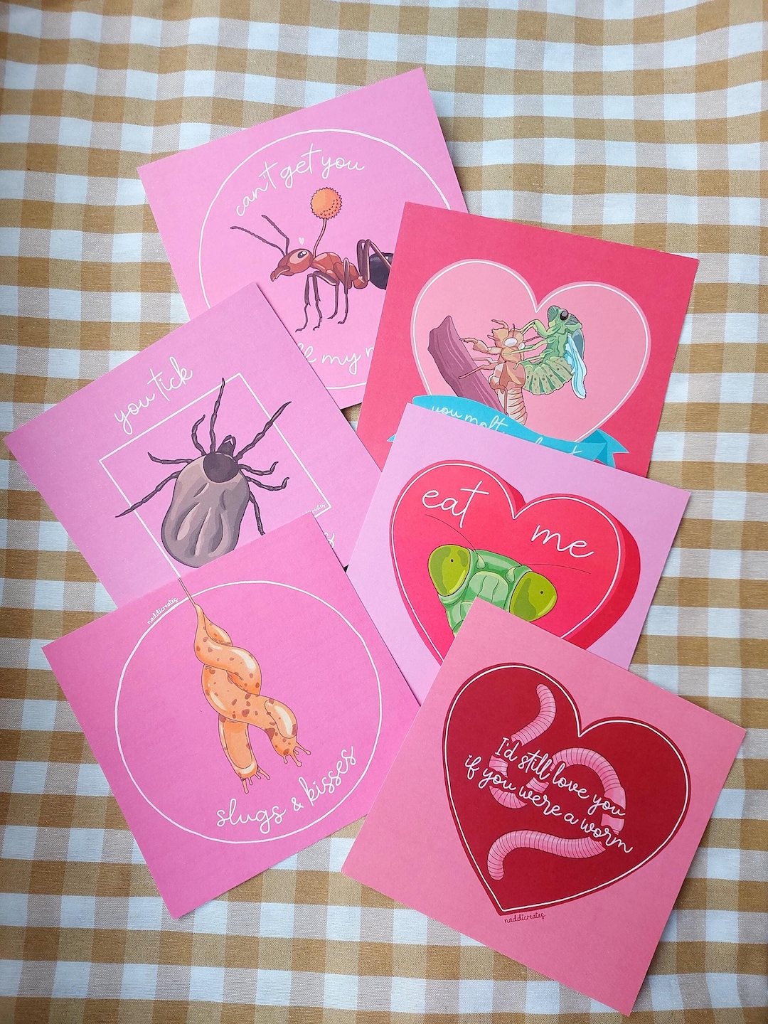 Funny Bug Valentines Day Greeting Cards, Gift for Entomology ...