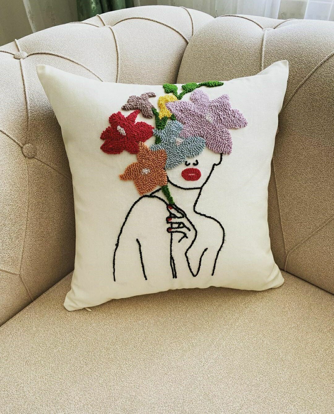 Bohemian Design Punch Pillow/cushion Cover - Etsy