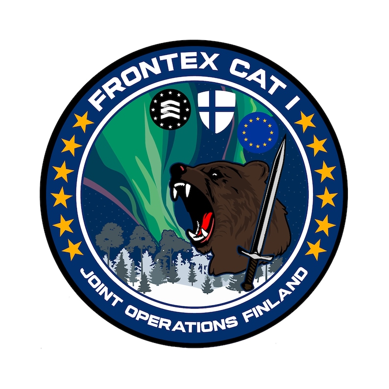 FRONTEX Border Police Patch Border Police Badge FRONTEX Coastguard ...