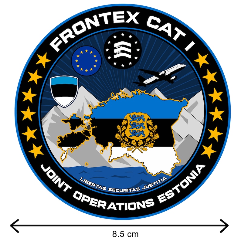 FRONTEX Border Police Patch Border Police Badge FRONTEX Coastguard ...