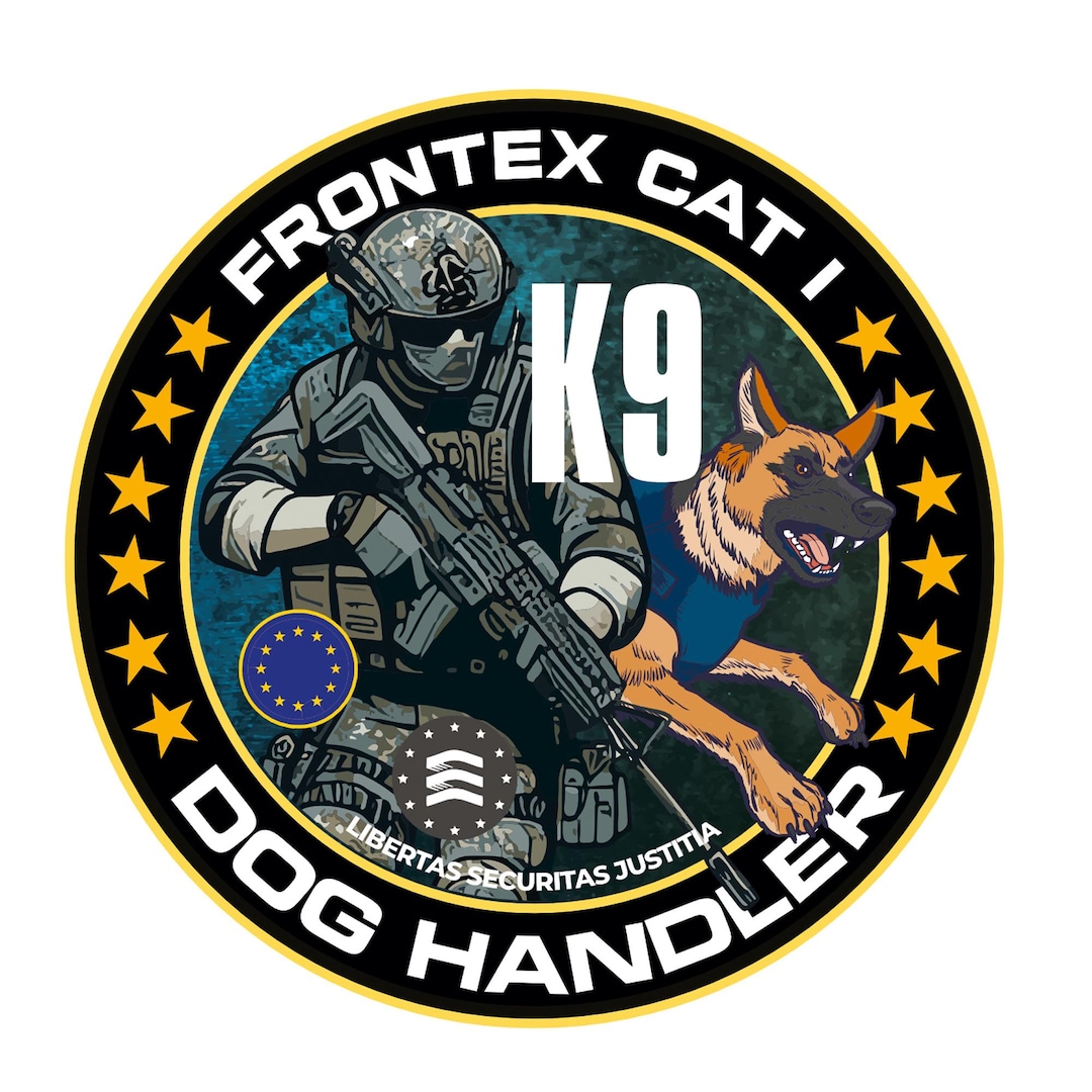 FRONTEX Border Police Patch Border Police Badge K9 Unit Badge K9 Unit ...