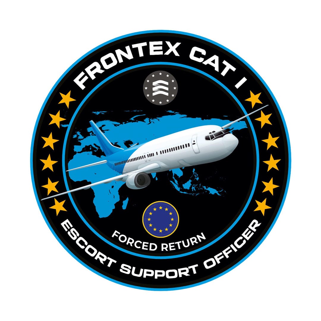 FRONTEX Border Police Patch Border Police Badge Forced Return Escort ...