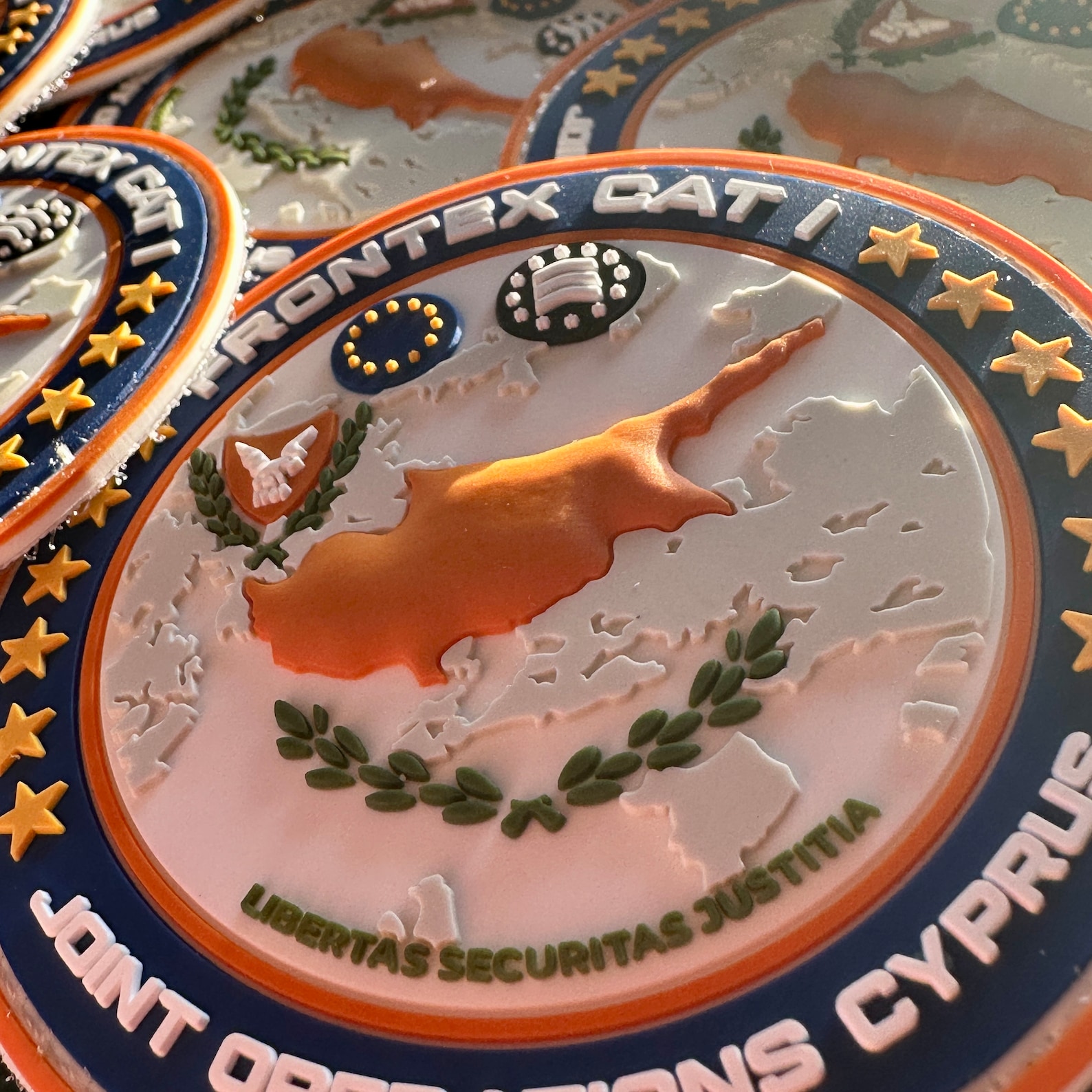 FRONTEX Border Police Patch Border Police Badge FRONTEX Coastguard Badge Cyprus Police Patch ...