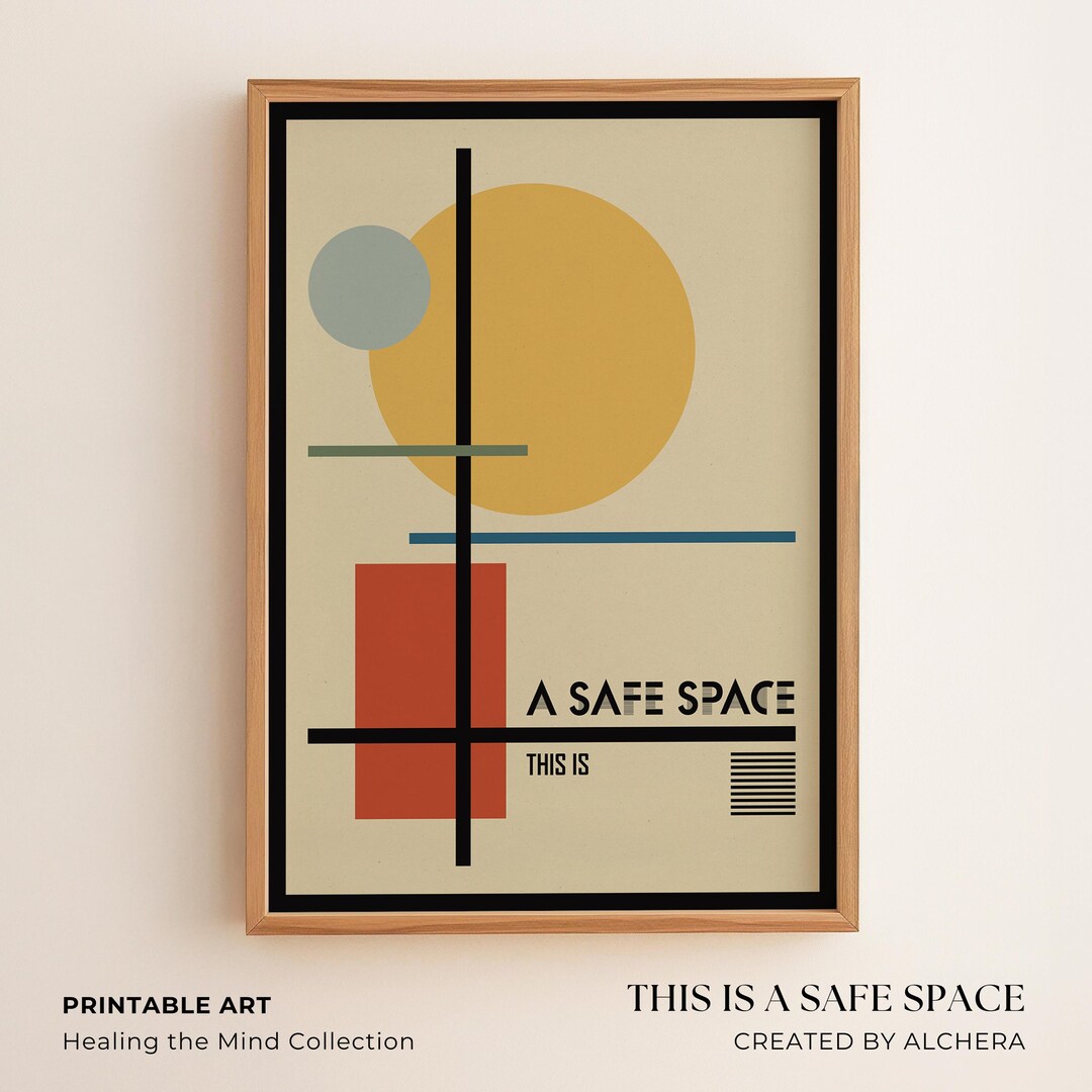 This is a Safe Space | Mid Century Modern Decorating Mental Health ...