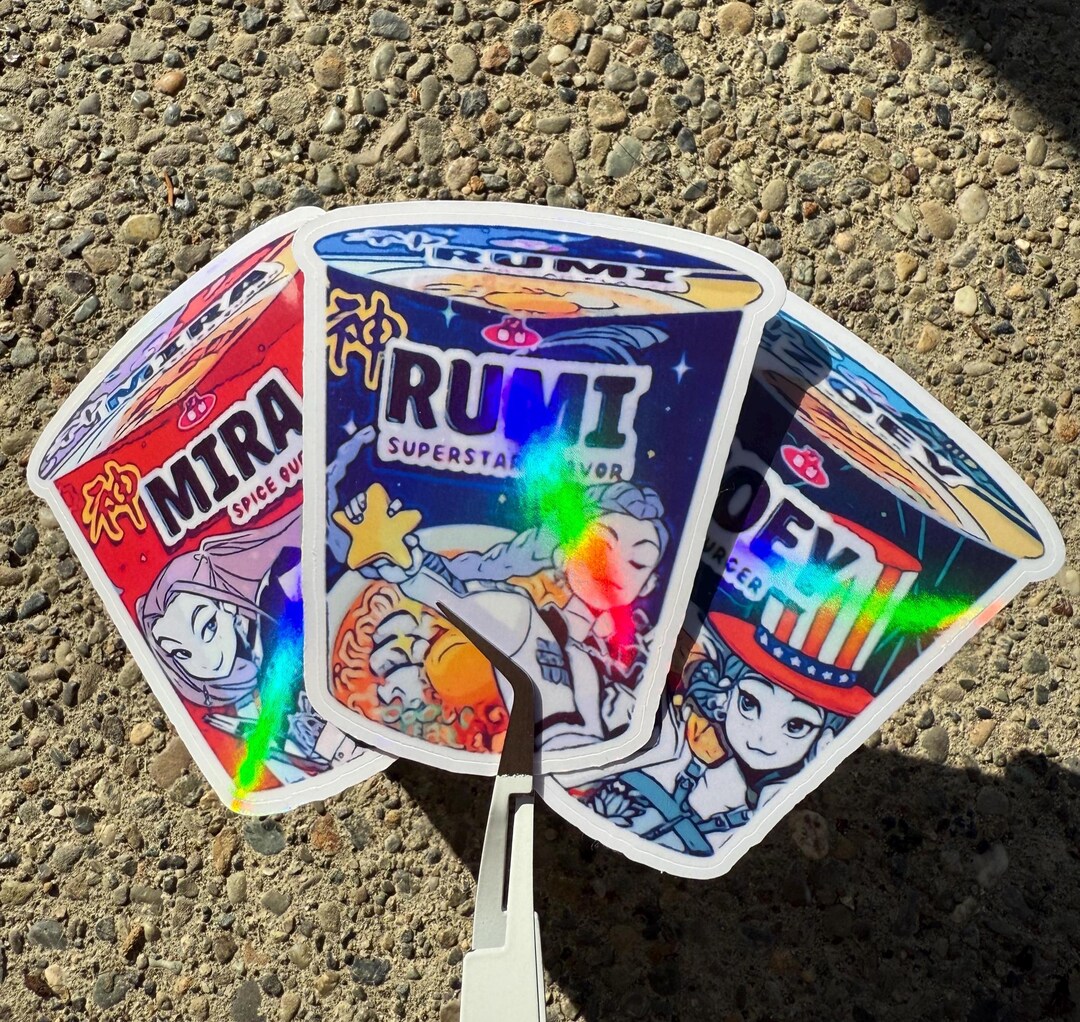 Huntrix Ramyun Stickers- Kpop - Etsy