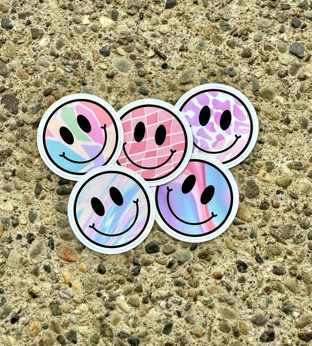 Smiley Face Sticker - 2x2 In - Etsy