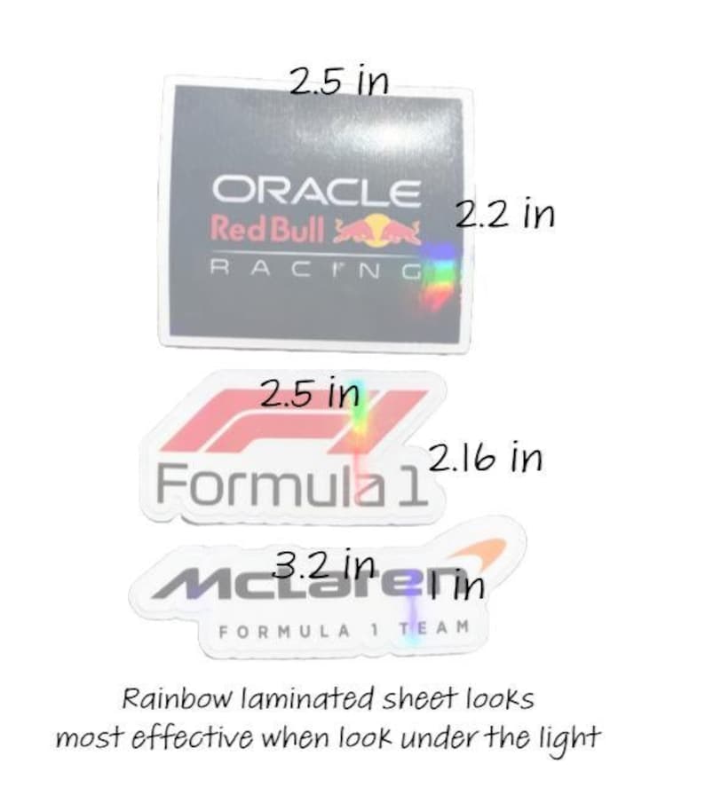 Formula 1 Stickers and Decal - Etsy