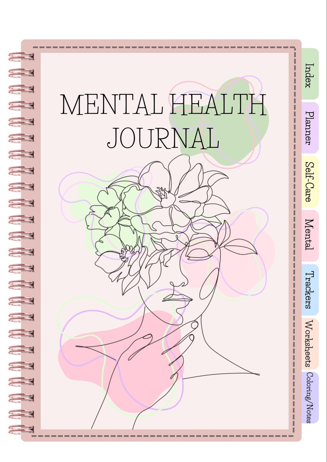 Mental Health Journal Digital Download Editable Customisable Printable ...