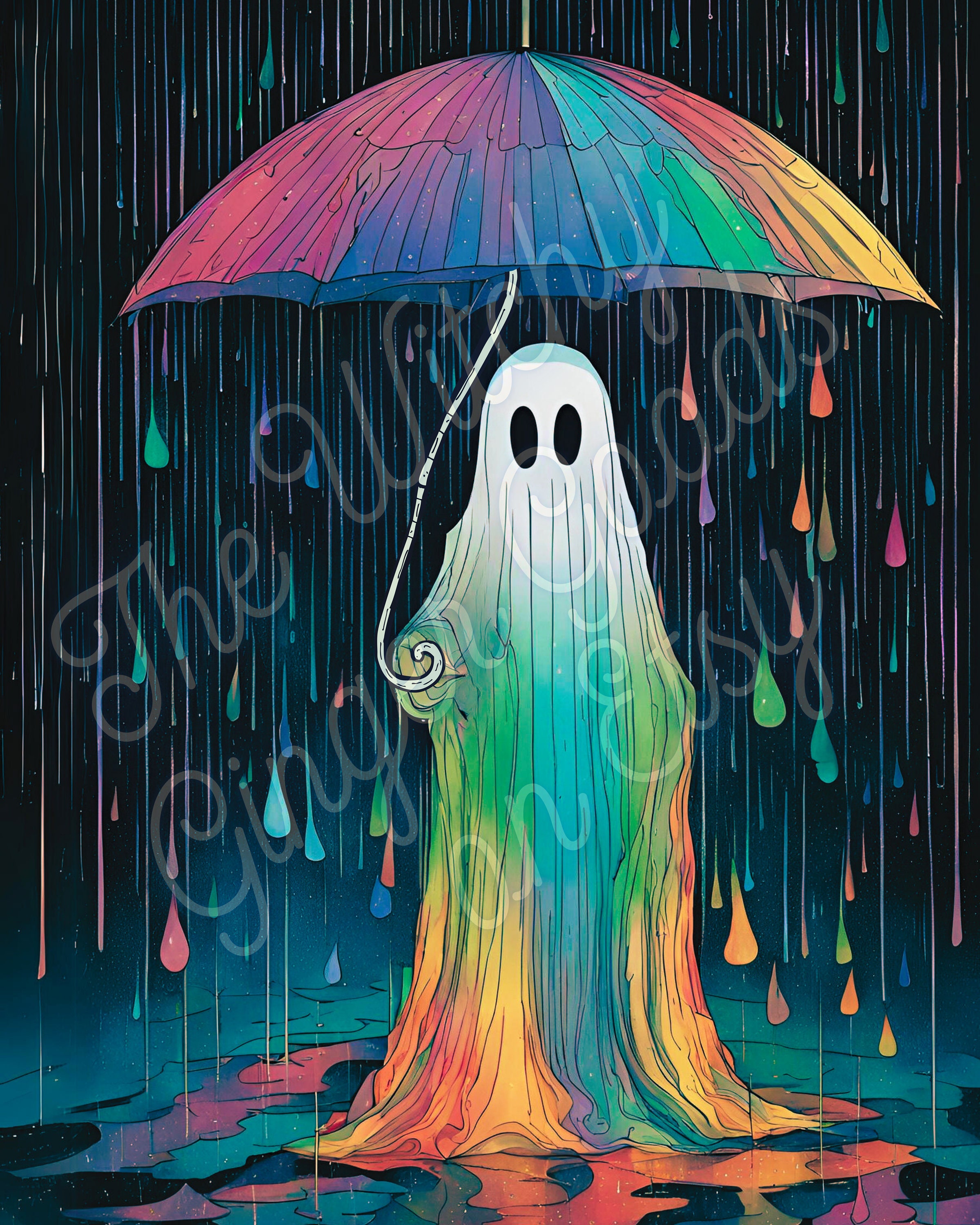 Ghost in the Rain Digital Download Print (8x10in) - Etsy