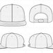 Adjustable Six Panel Cap Vector Mockup - Customizable Hat Template - Etsy