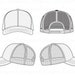 Trucker Cap Vector Mockup - Customizable Hat Template - Etsy