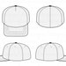 Adjustable Five Panel Cap Vector Mockup - Customizable Hat Template - Etsy
