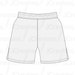Gym Shorts Vector Mockup - Customizable Gym Shorts Template | Instant ...