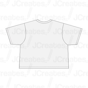 Boxy T-shirt Vector Mockup - Customizable T-shirt Template | Instant ...