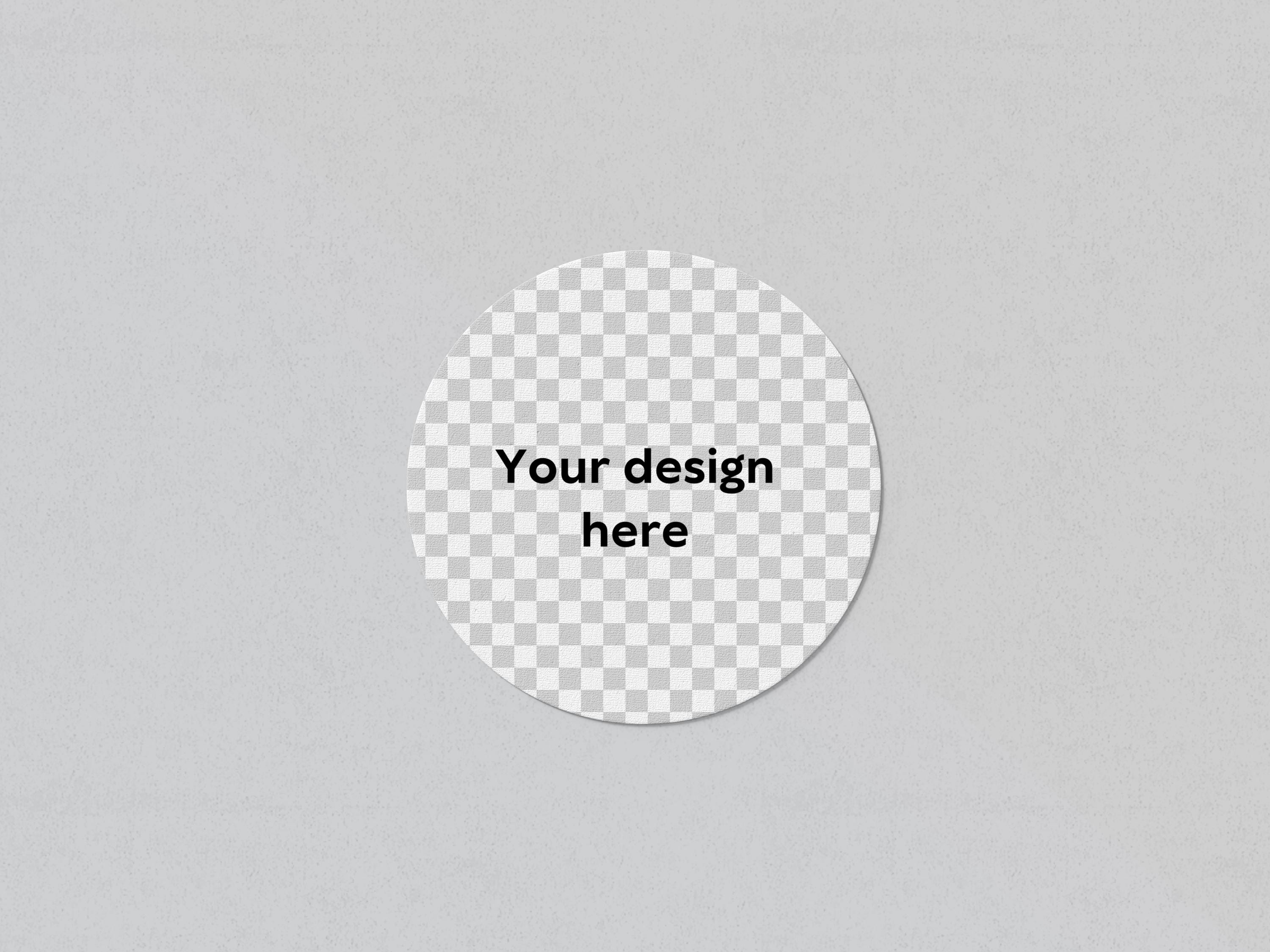 Sticker Mockup Template- Customizable PSD Template | Instant Download ...