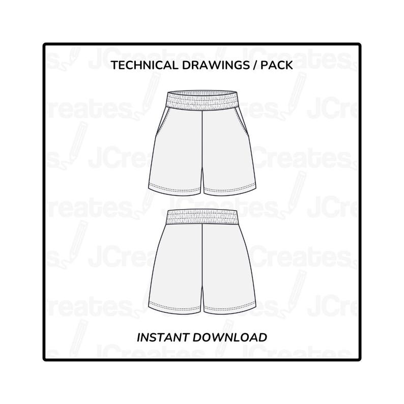 Running Shorts Vector Mockup Customizable Gym Shorts Template Instant ...