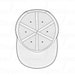 Adjustable Five Panel Cap Vector Mockup - Customizable Hat Template - Etsy