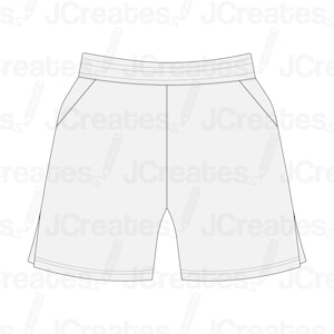 Gym Shorts Vector Mockup - Customizable Gym Shorts Template | Instant ...
