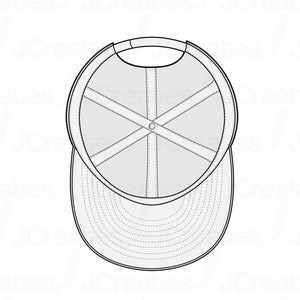 Adjustable Six Panel Cap Vector Mockup - Customizable Hat Template - Etsy