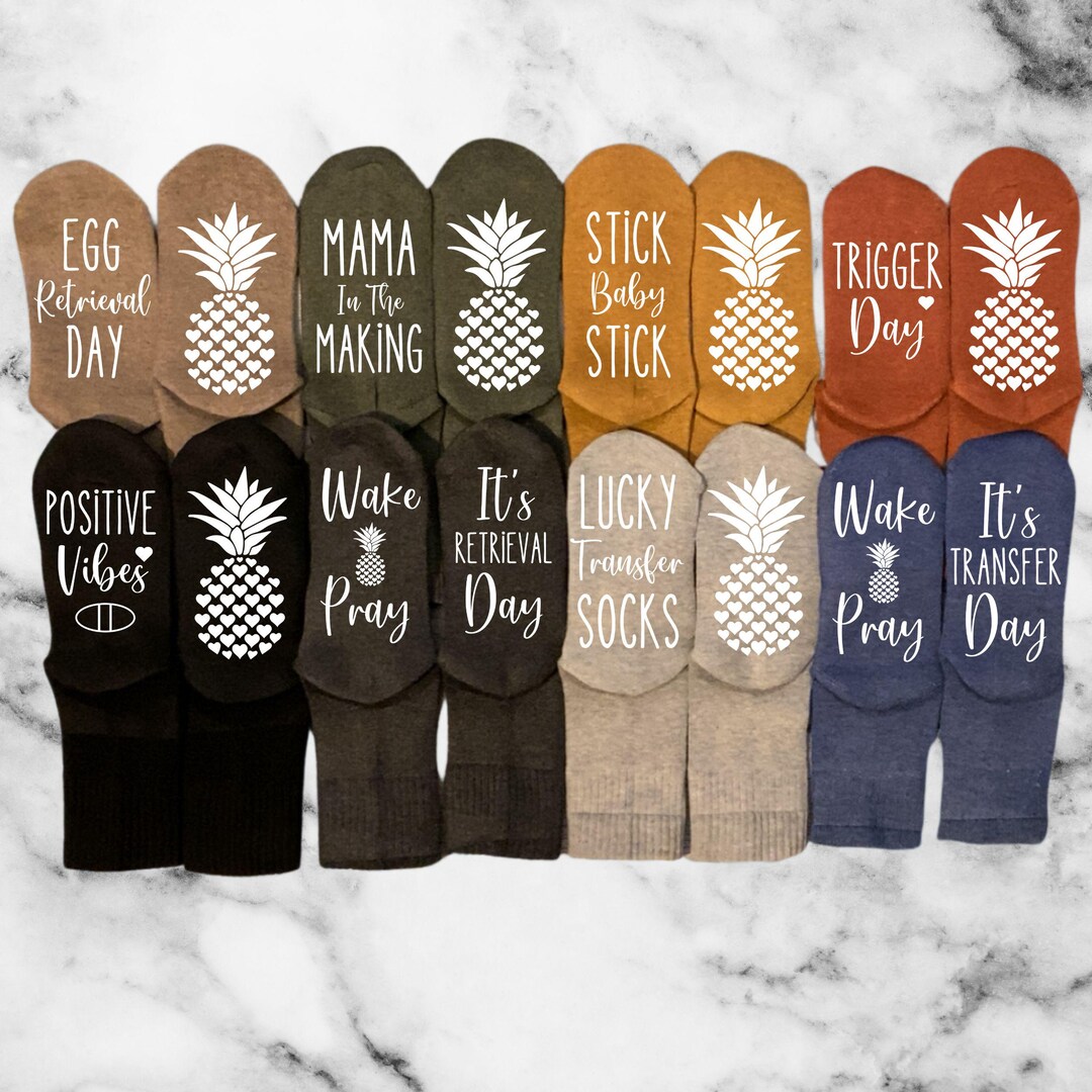 IVF Socks, Egg Retrieval Socks, IUI Socks, Transfer Day Socks, IVF ...