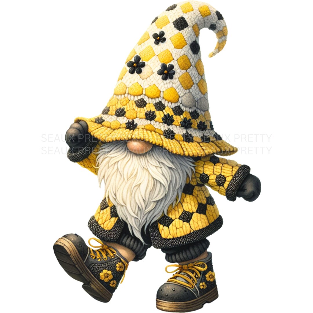 Watercolor Spring Gnome PNG, Gnome PNG, Walking Gnome Design, Cute ...