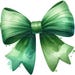 Green Bow PNG, Watercolor Bow PNG, St. Patrick's Day Bow Png, Green ...
