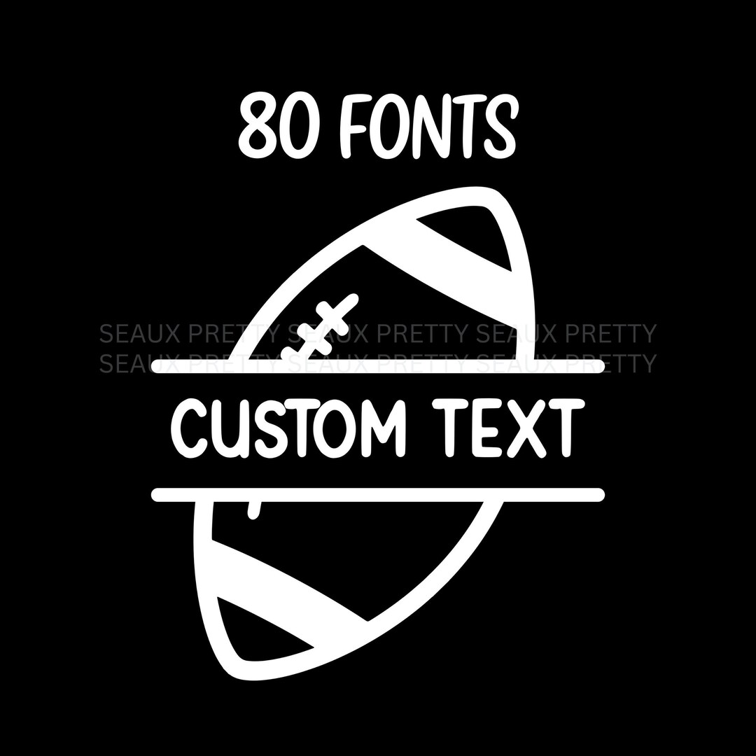 Custom Football Decal, Personalized Football Decal, Sports Decals, Car ...