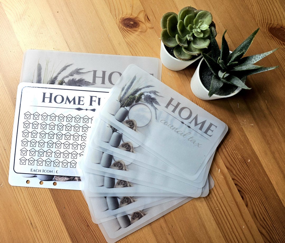 A5 Home Fund Vellum Wallet With A5 Matching Tracker With 6 A6 Wallets ...