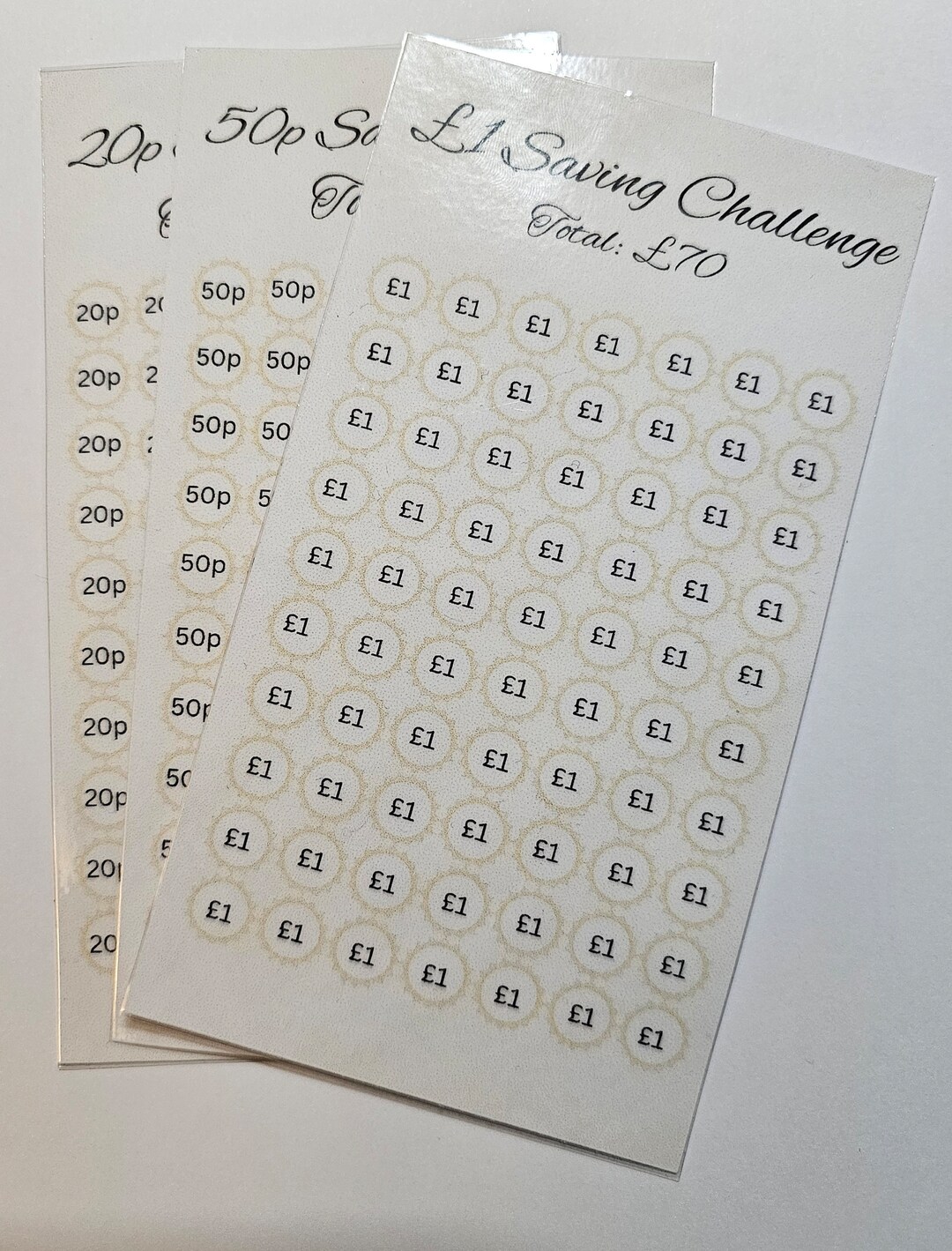 20p/50p/1pound Money Saving Challenge, Coin Challenge Trackers, Money ...