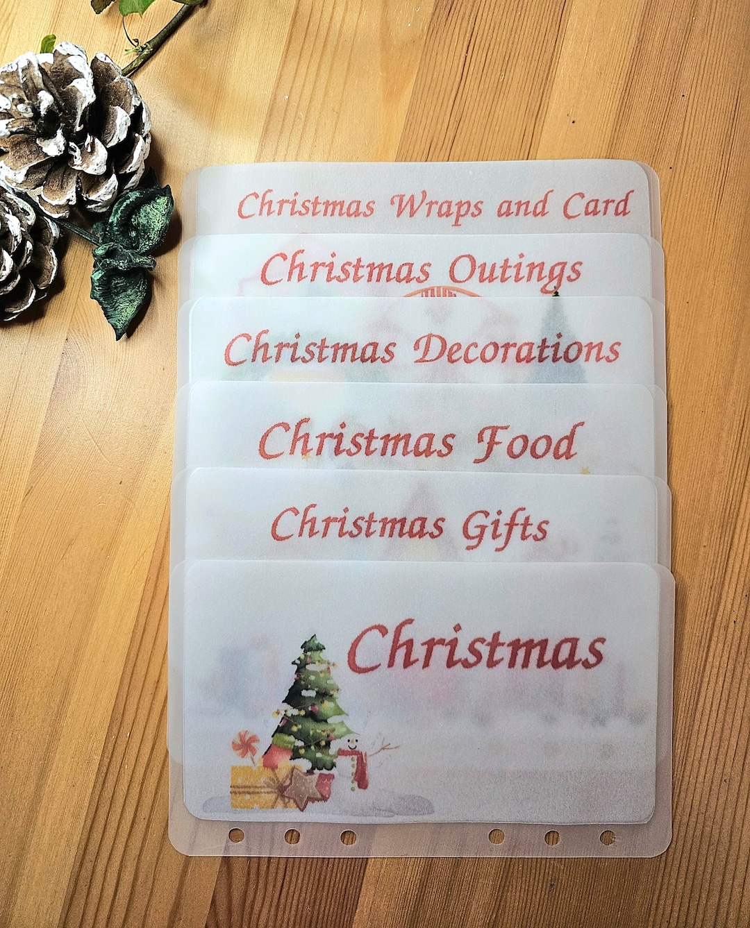 Christmas Vellum Wallets Bundle - Etsy UK