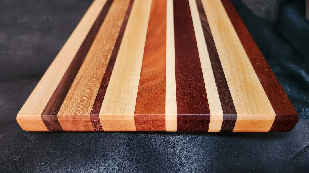 Multi-stripe Cutting Board, Serving Board, Charcuterie Board, 5/8 - Etsy
