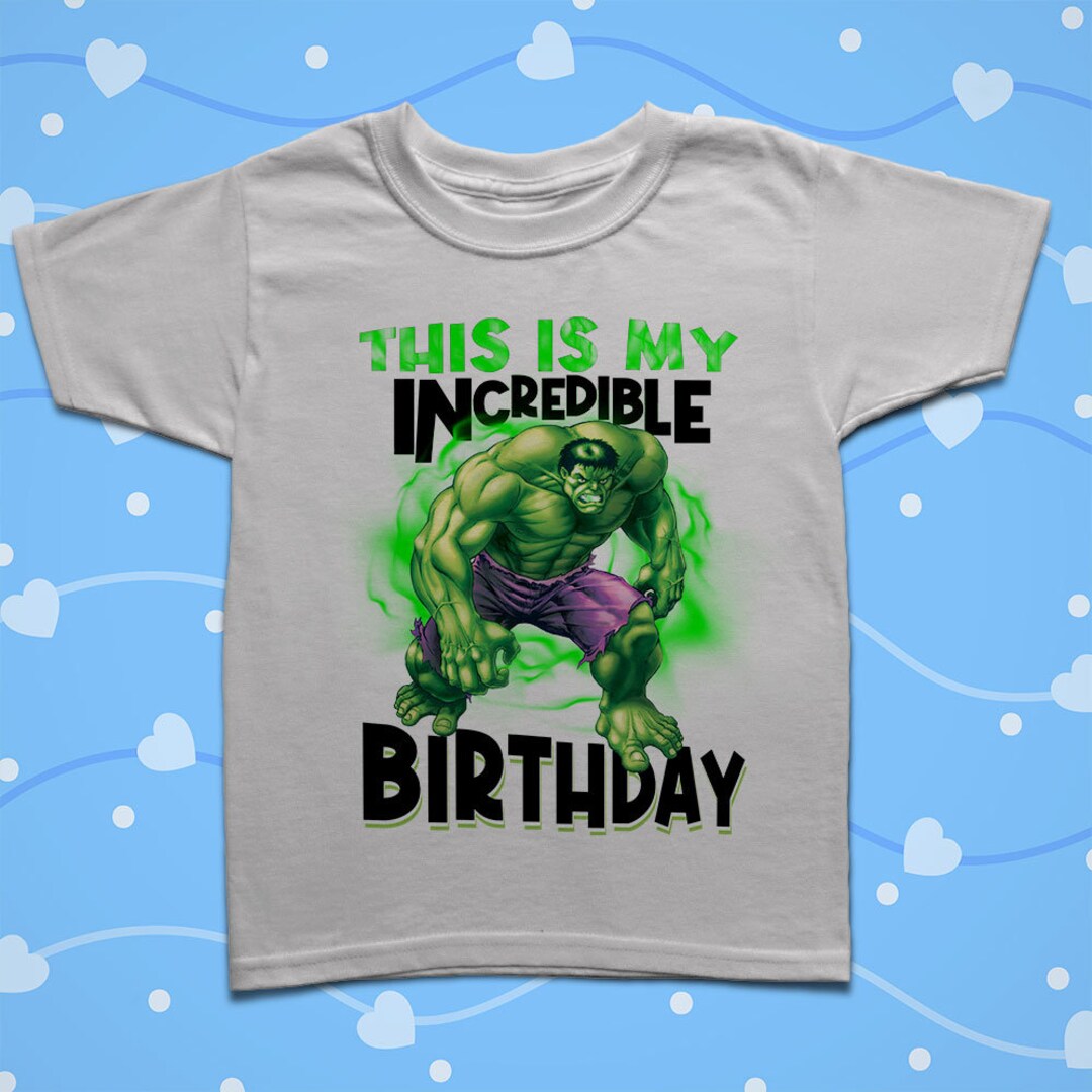 Incredible Hulk Birthday Shirts/the Little Hulk Birthday Customized ...