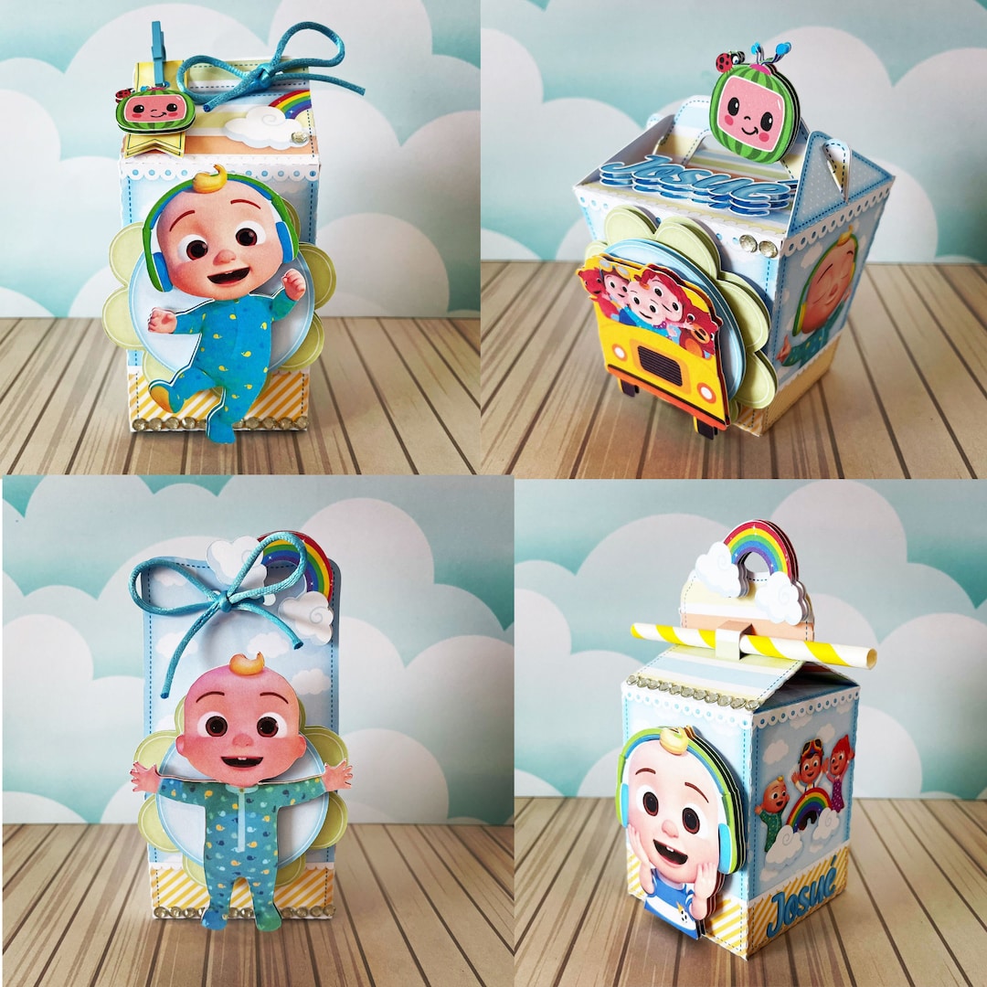 Favor Box Cocomelon, Cocomelon Candy Boxes,cocomelon Party Bundle ...