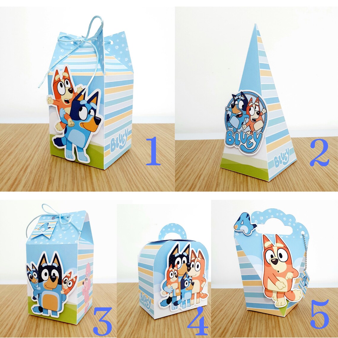 Bluey Favor Boxes, Bluey Birthday Gift Boxes, Bluey Favor Boxes ,bluey ...