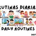 Spanish Daily Routines Printable Posters, Flashcards Digital Vocab ...