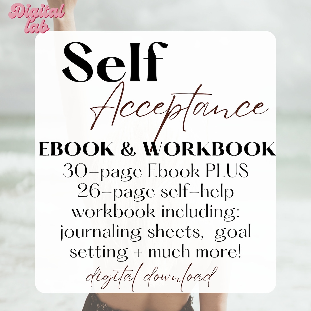 Self Acceptance E-book + Workbook - DIGITAL DOWNLOAD - Self Help ...