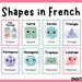French Shapes Printable Posters, Flashcards Digital Vocab Cards ...
