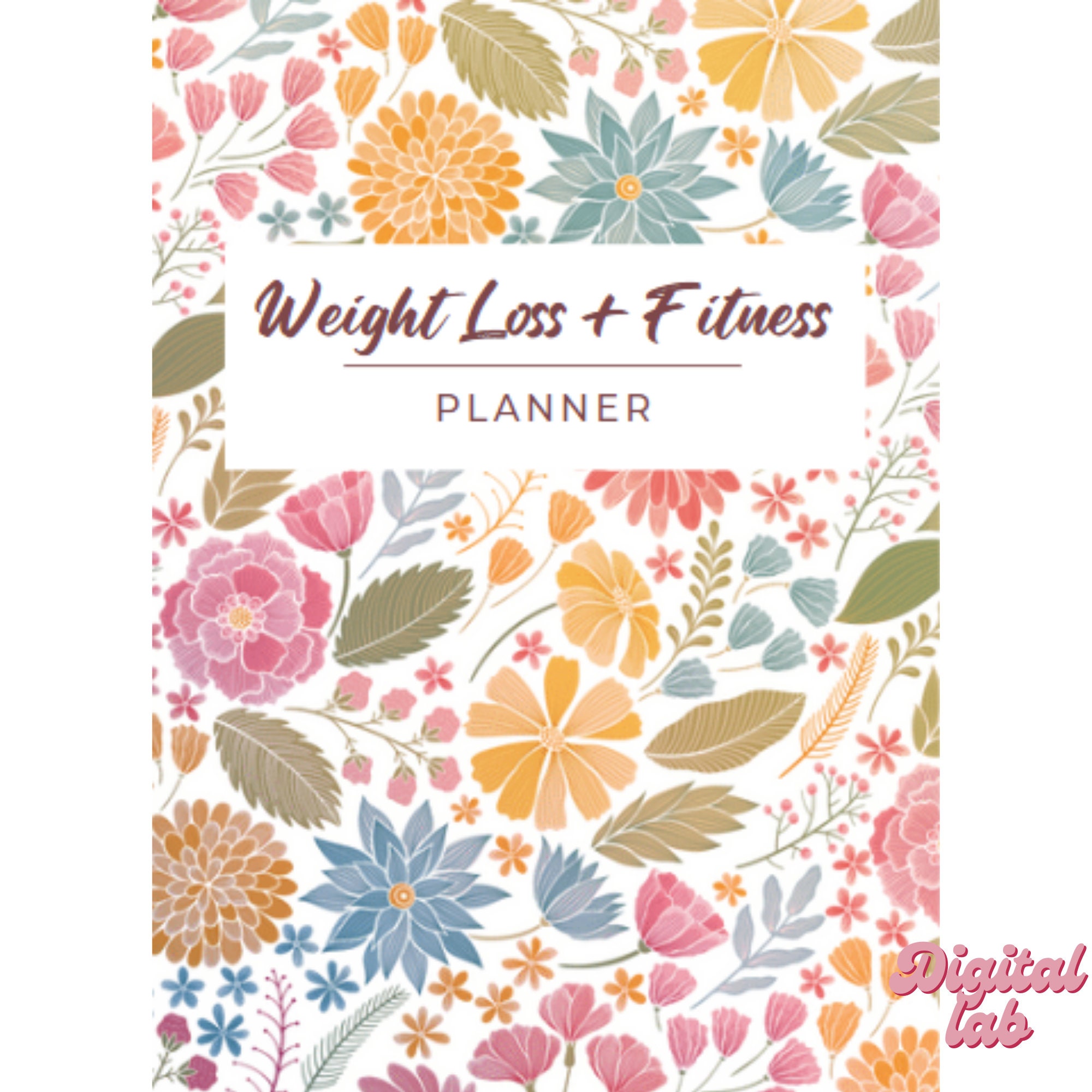Weight Loss + Fitness Journal - Printable DIGITAL DOWNLOAD - Self Help ...