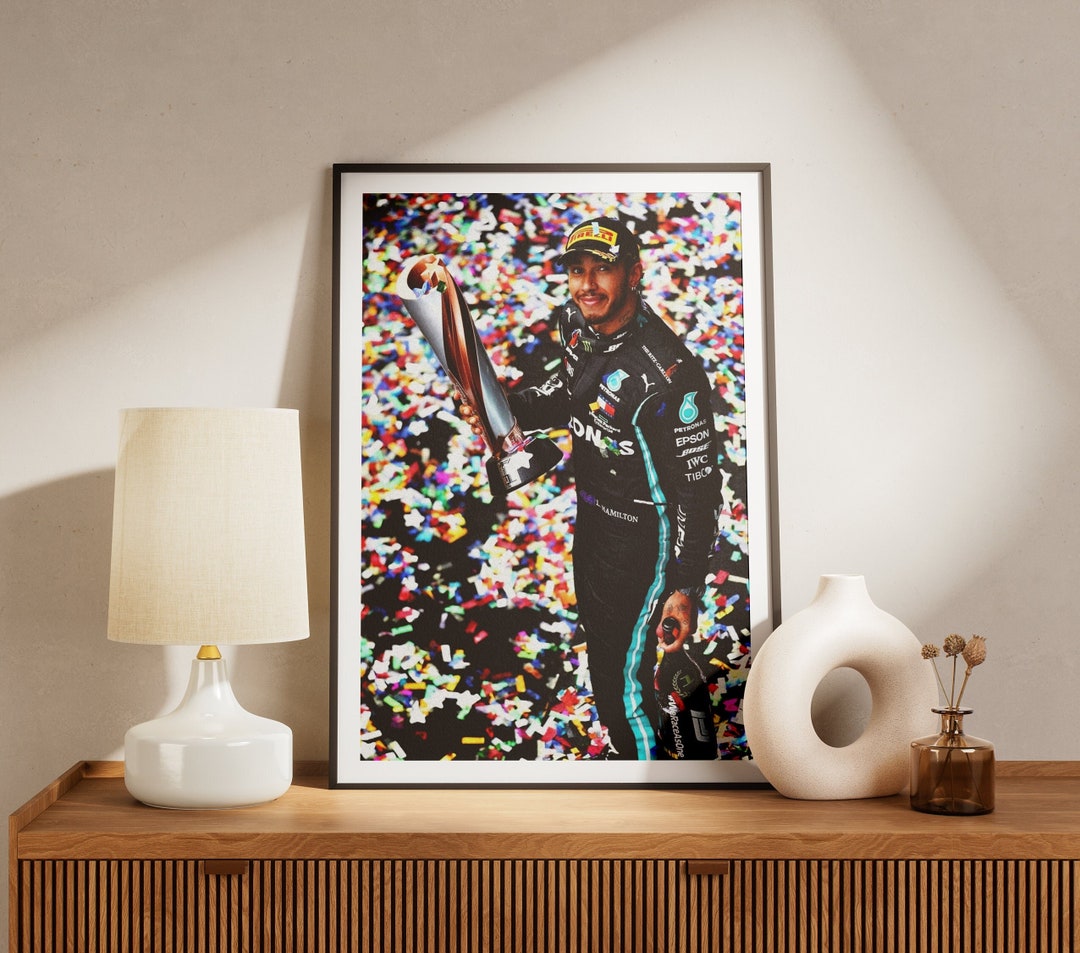 Lewis Hamilton Poster, Mercedes Poster, F1 Poster, Formula One Poster ...