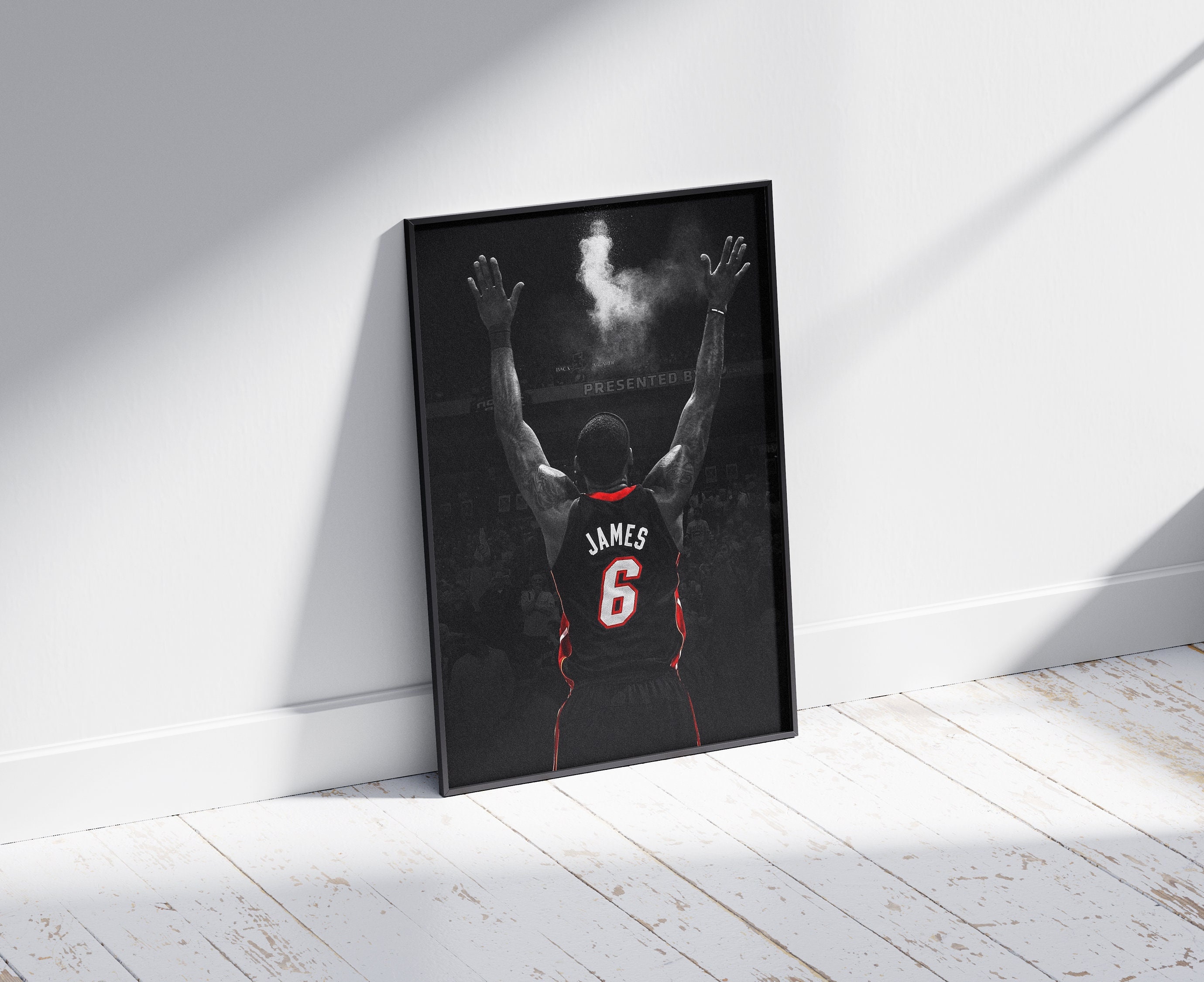 Iconic Lebron James Poster, Miami Heat Poster , Los Angeles Lakers ...