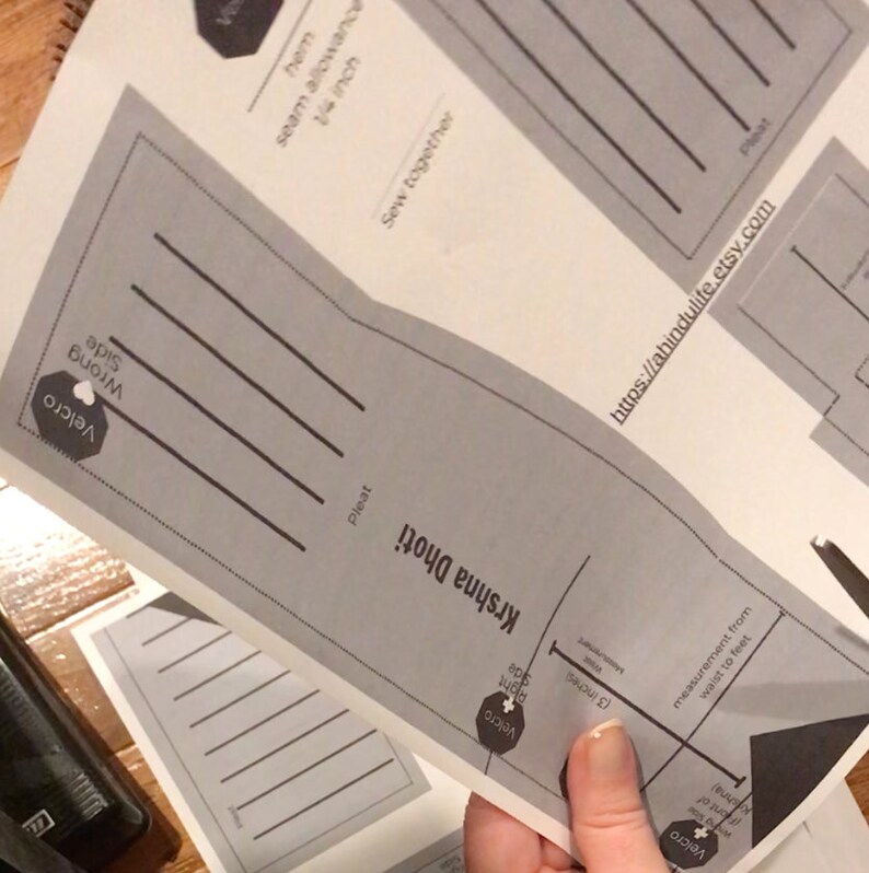 Pattern to Sew Deity Clothes. Printable Digital Sewing Pattern for ...