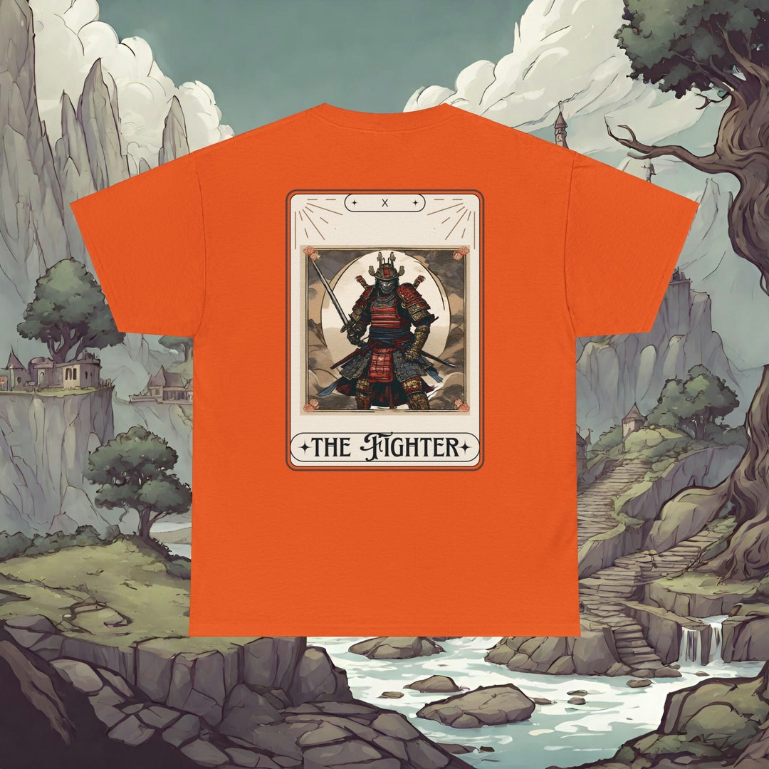 Dungeons and Dragons Inspired the Fighter Tarot Double Sided Shirt, Men ...