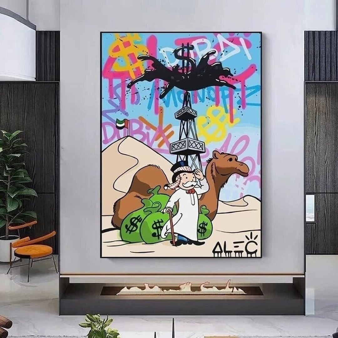 Alec Monopoly Modern Art for Wall Decor Mr Monopoly in Dubai Oil ...