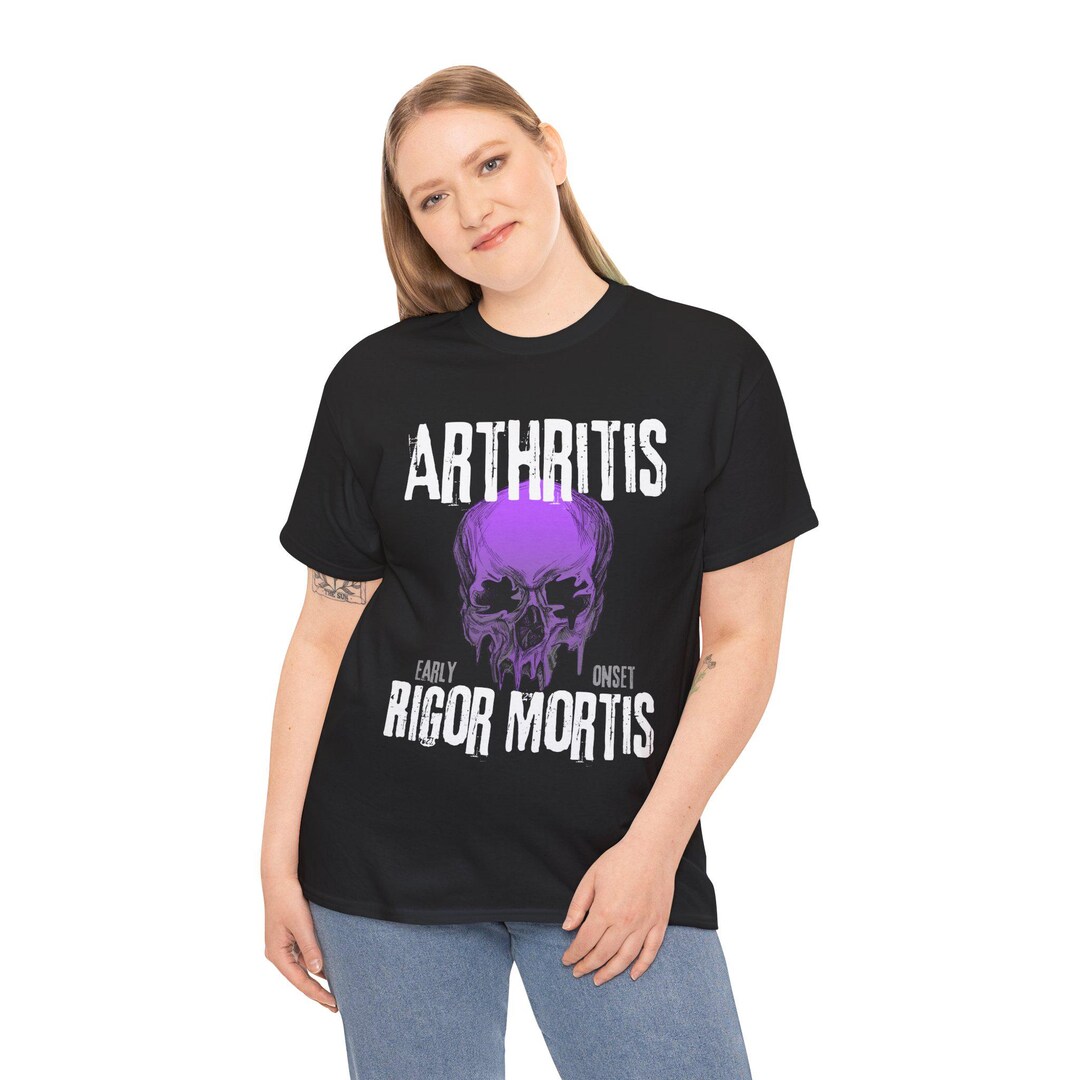 Arthritis Rigor Mortis Purple Drip Skull Tee Shirt - Etsy