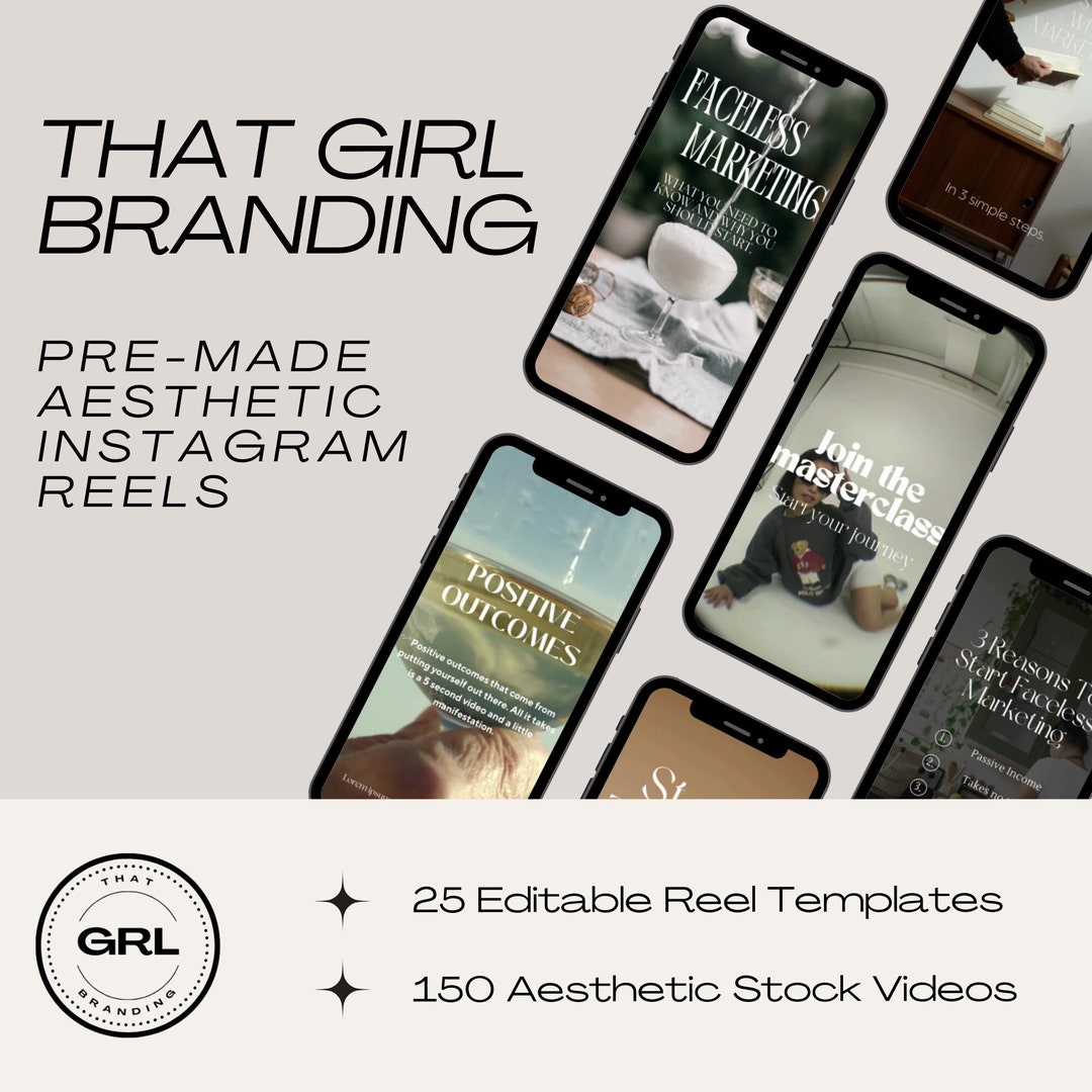 150 Instagram Reels | Instagram Reel Templates | Aesthetic Reels ...